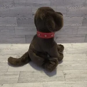 Animal Adventure | Toys | Petting Zoo Chocolate Lab Plush With Red ...